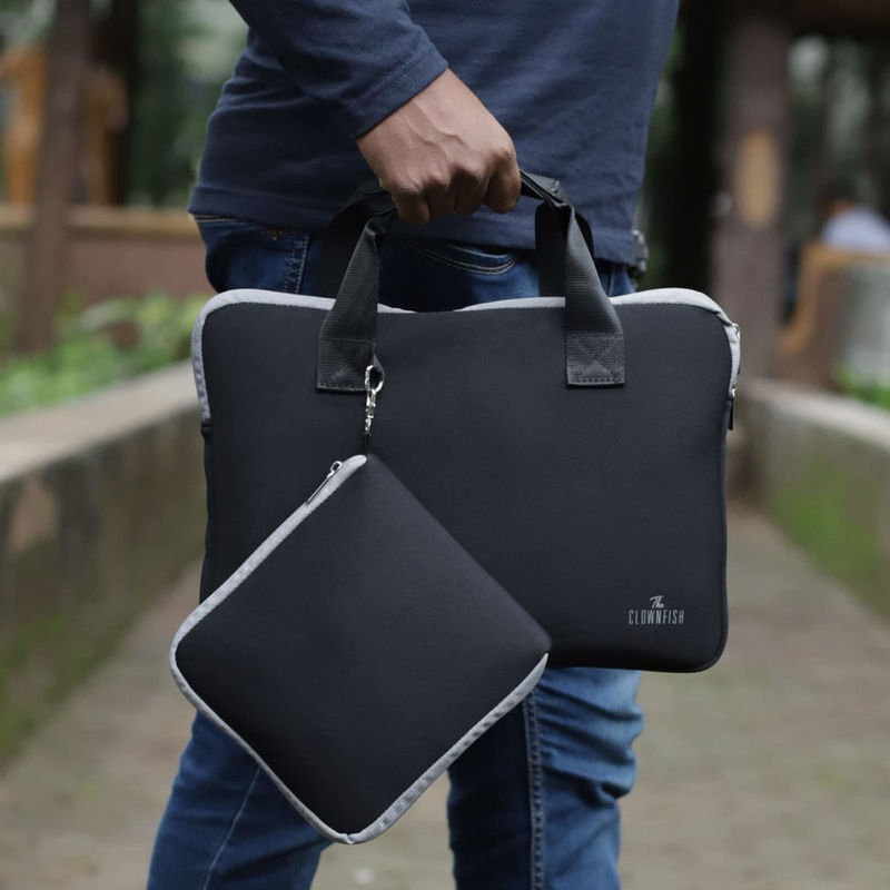 Buy The Clownfish Floral Polyester Unisex 13 Inch Tablet Laptop Bag ...