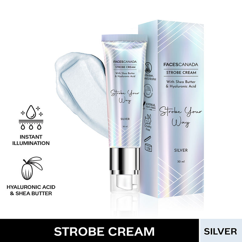 Faces Canada Strobe Cream With Hyaluronic Acid & Shea Butter For Instant Hydration: Buy Faces ...