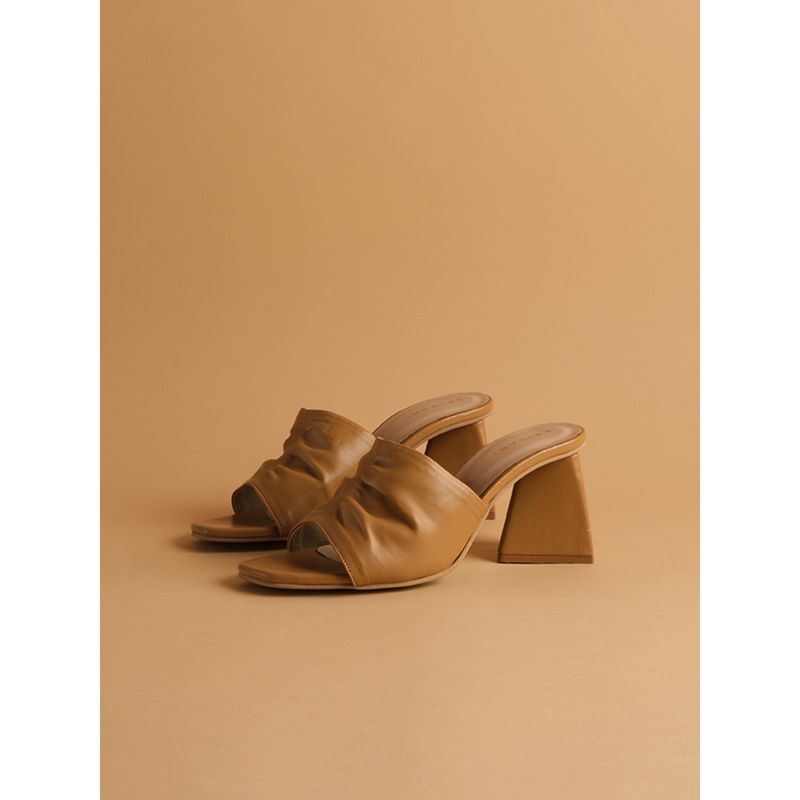 Eridani Solid Brown Fallon Heels: Buy Eridani Solid Brown Fallon Heels ...