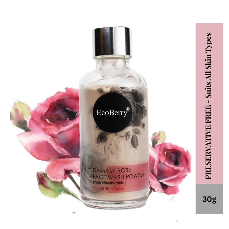 Buy Ecoberry Damask Rose Face Wash Powder Online