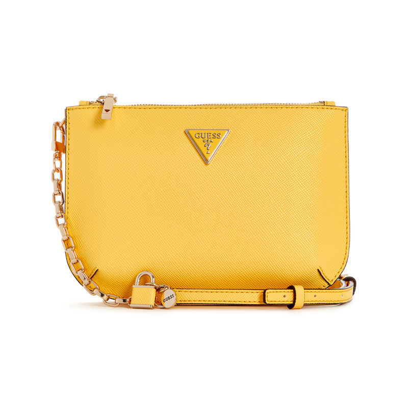Buy Guess Women Yellow PU Sling Bag Online