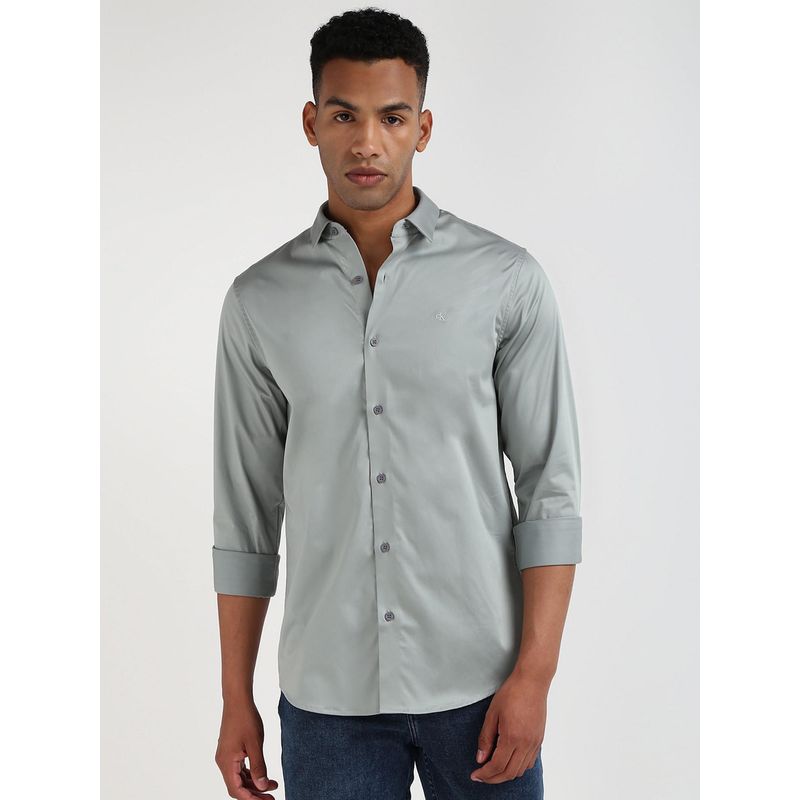 Buy Calvin Klein Men Grey Color Shirt Online