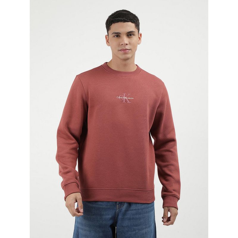 Buy Calvin Klein Men Red Color Sweatshirt Online