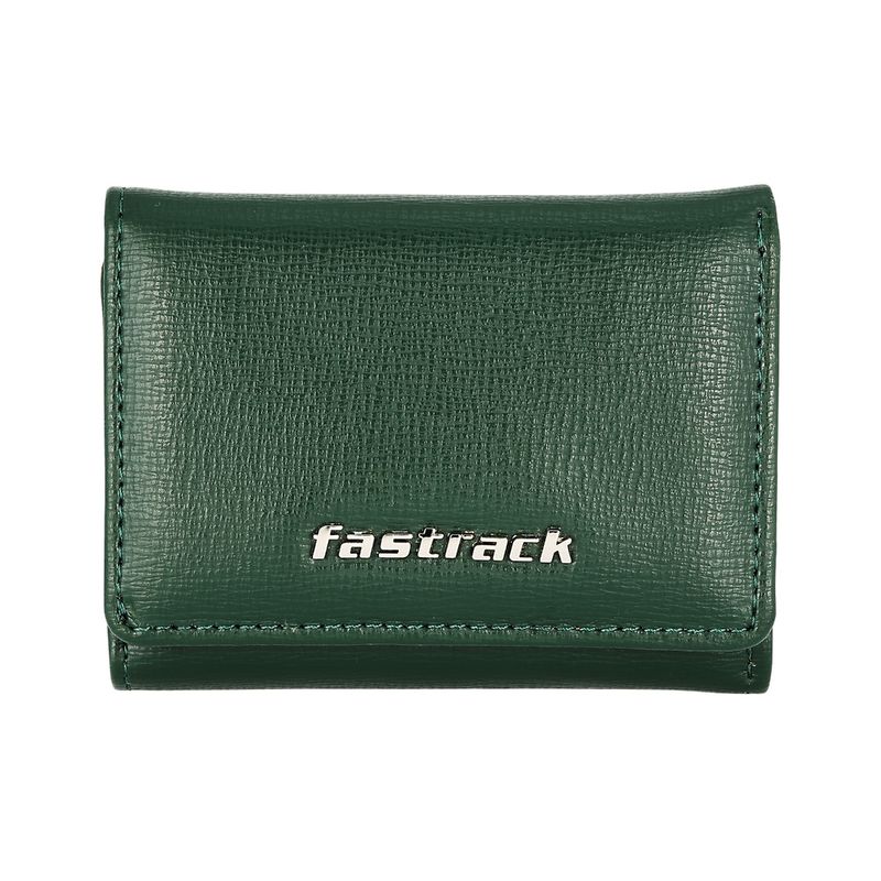 Buy Fastrack Green Textured Wallet Online