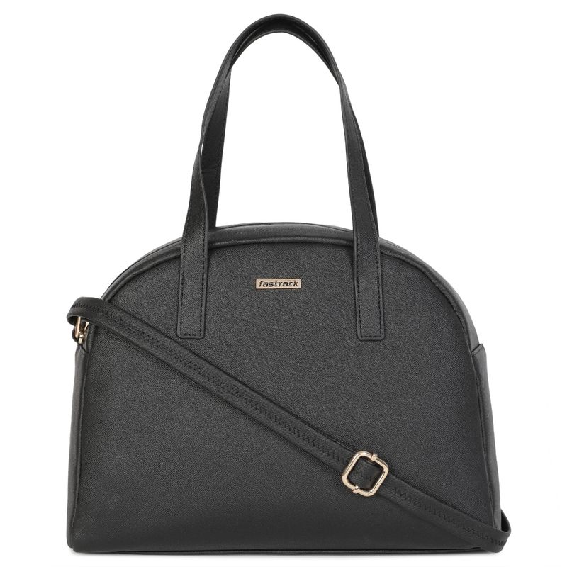 Buy Fastrack Charcoal Black Structured Handbag for Women Online