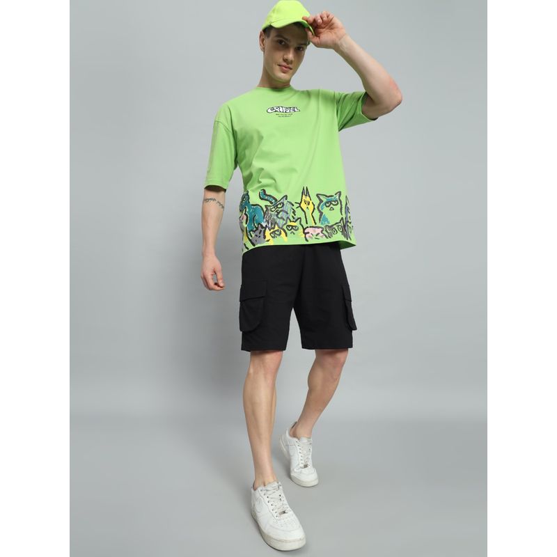 Buy Griffel Lime Green Oversized Graphic Print Co-Ord Set Online