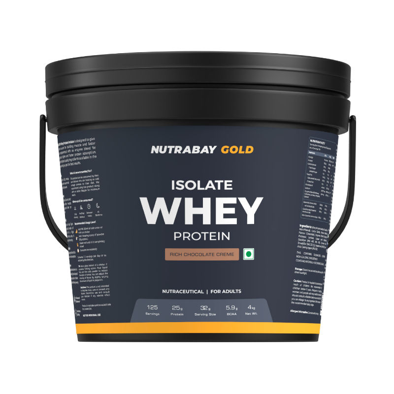 Buy Nutrabay Gold Isolate Whey Protein Powder - Rich Chocolate Cream Online