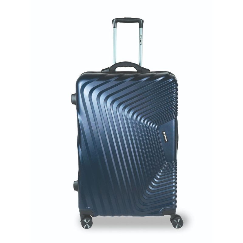 Buy CARRIALL Notch Polycarbonate (65Cm) Navy Blue Smart Trolley Bag ...