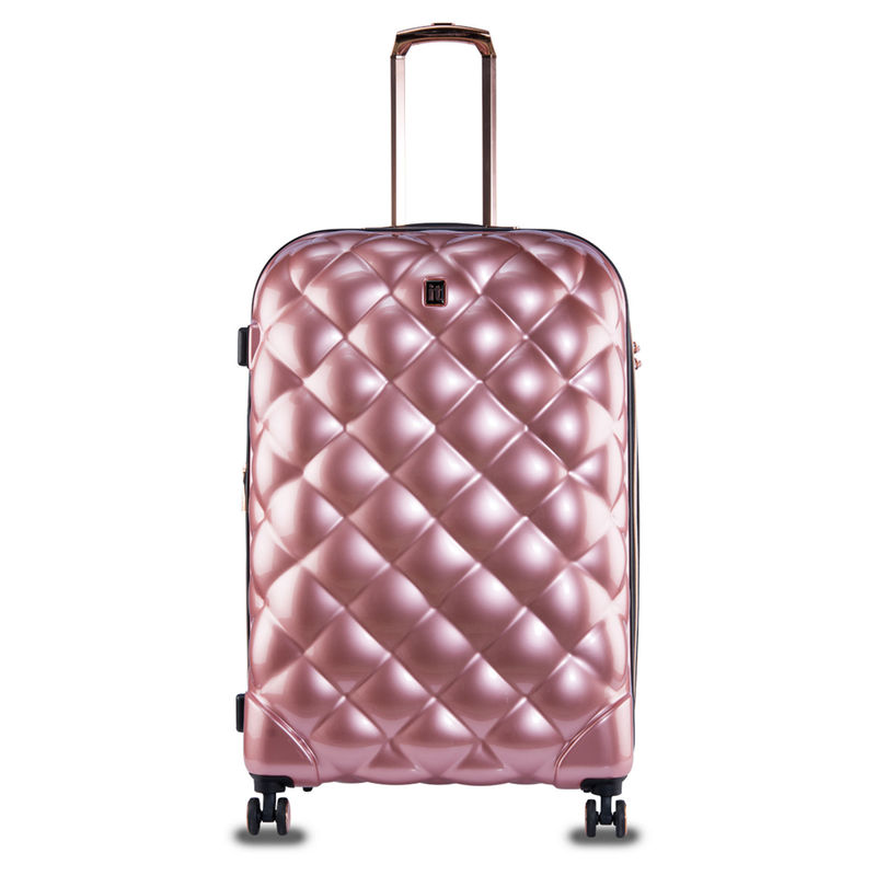 Buy it luggage Rose Gold Solid Trolley Bag (L) Online
