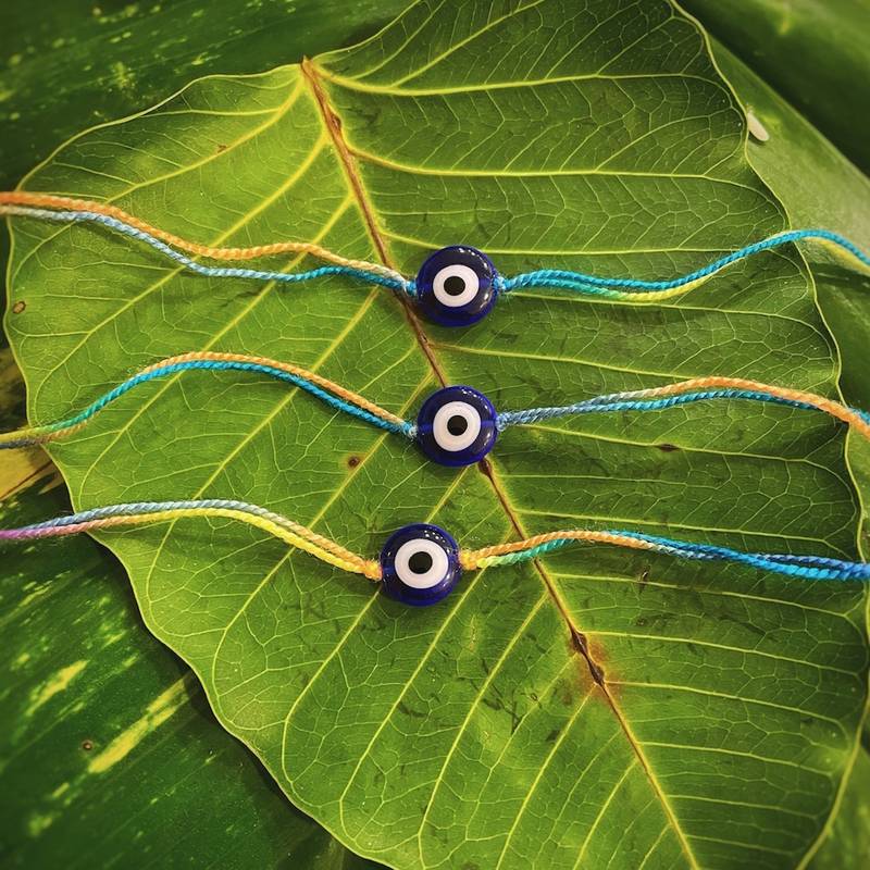Digital Dress Room (Combo Of 3) Evil Eye Rakhi Designs Round Shape ...