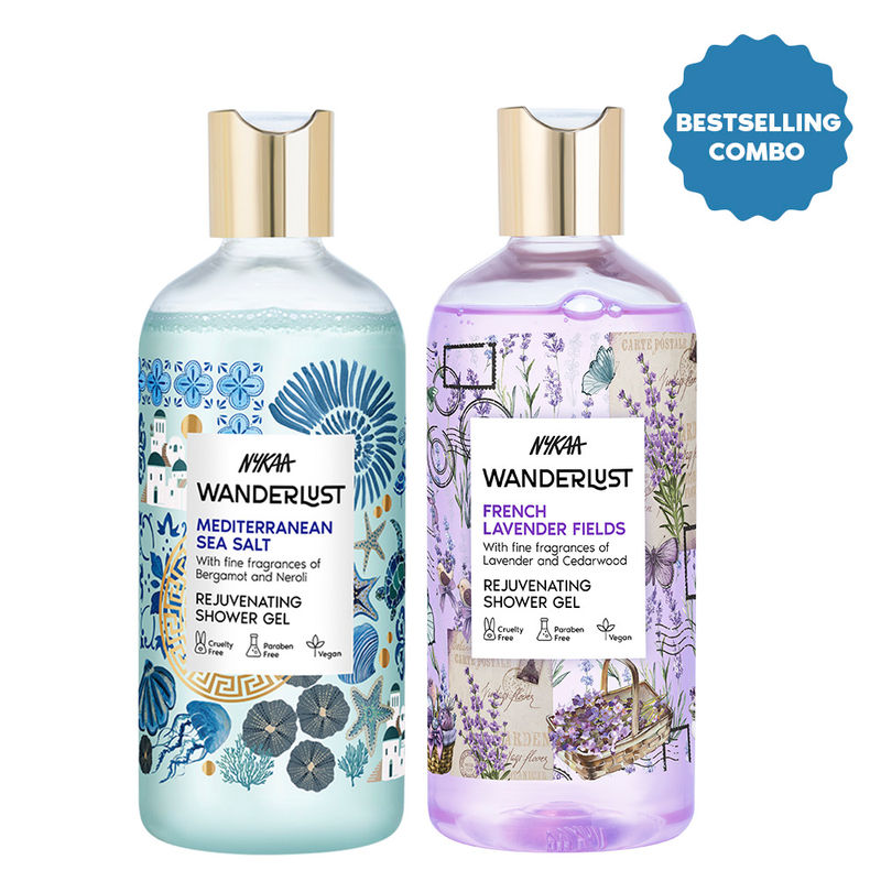 Buy Wanderlust Fresh & Floral Body Wash Combo - Mediterranean Sea Salt ...