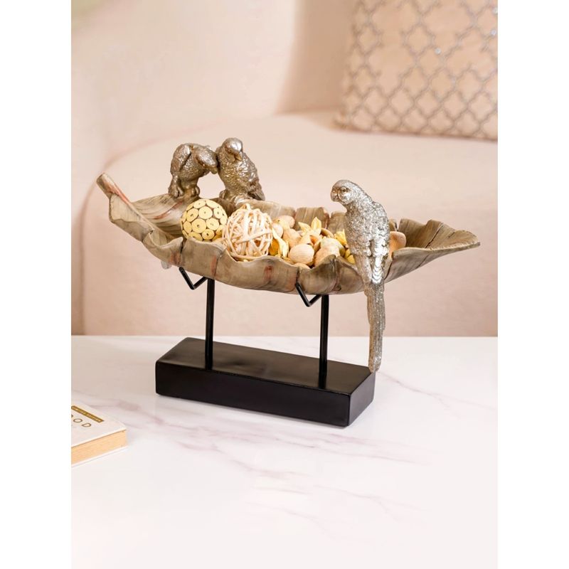 Buy Nestasia Leaf Paradise Parrot Tray with Stand Large Online