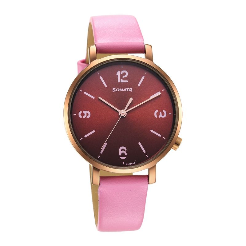 Buy Sonata Ladies Fashion Essential Brown Dial Analog Watch for Women ...
