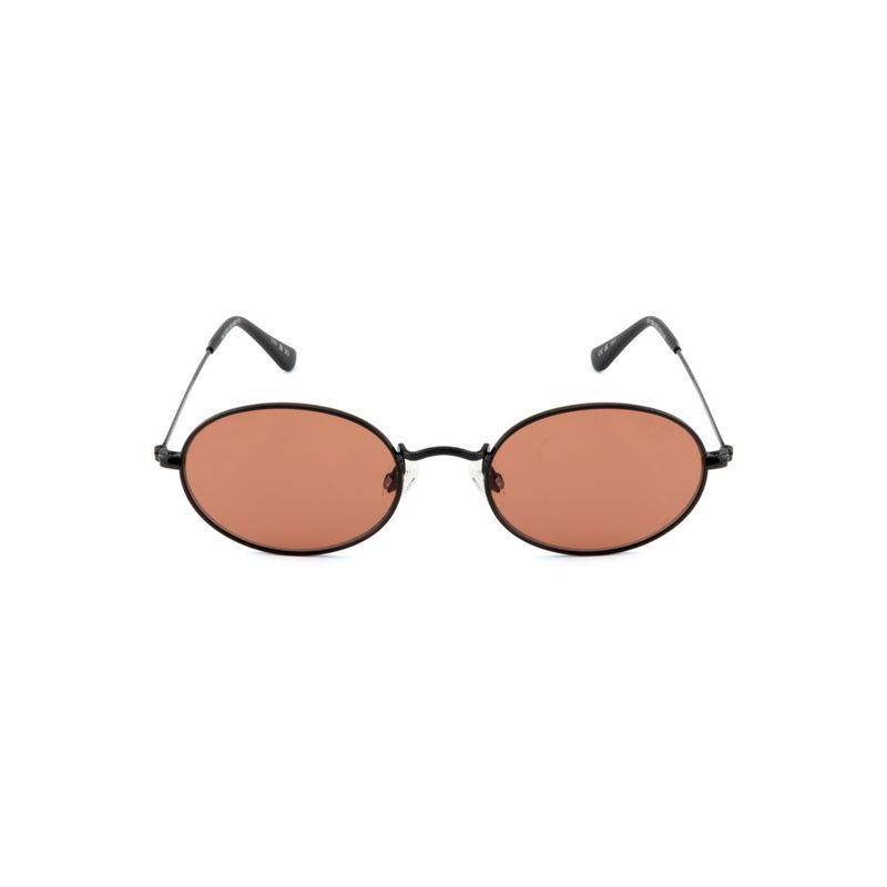 Buy Opium Eyewear Unisex Maroon POLYCARBONATE Lenses Black Frame Oval ...
