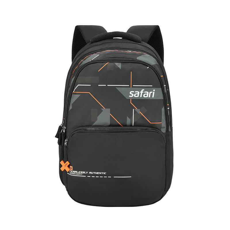 Buy Safari Unisex Black Polyester Graphic 37Ltr Backpack (L) Online