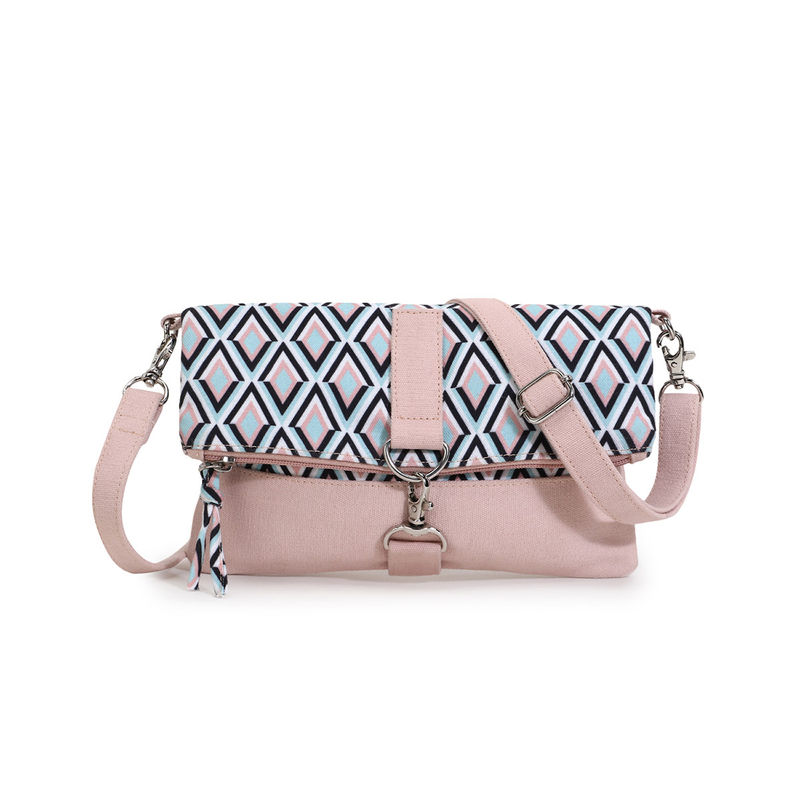 Buy Anekaant Geomat Pink & Multi Polycotton Geometric Digital Print ...