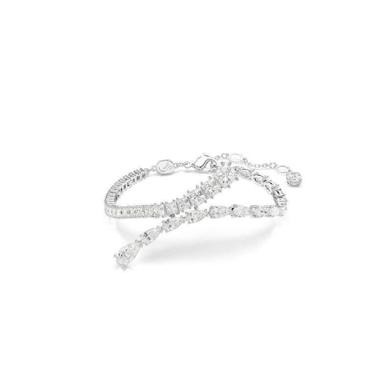Buy SWAROVSKI Matrix Bracelet Mixed Cuts In White Rhodium Plated M Online