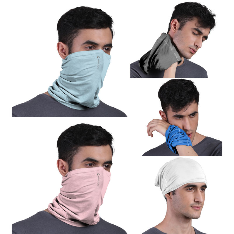 Buy Freecultr Unisex Plain Bamboo Bandana Anti Microbial Multipurpose