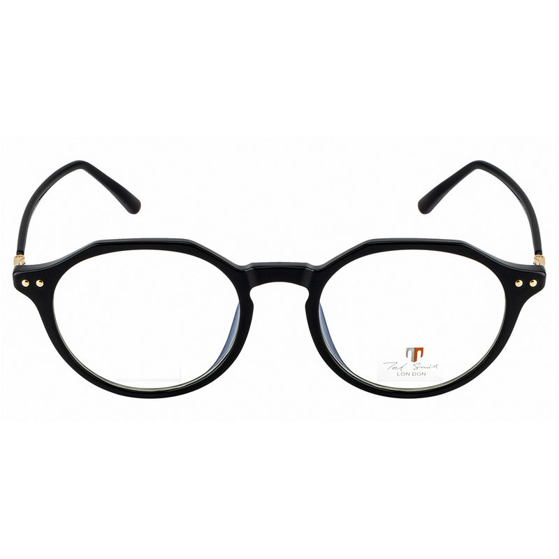 Buy TED SMITH Full Rim Round Spectacles Frame For Men WomenTS-11017_BLK ...
