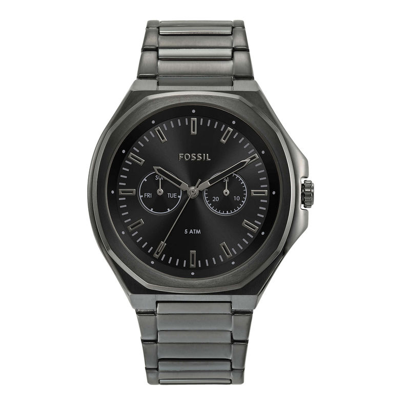 Buy Fossil Evanston Gun-Metal Watch BQ2609 (M) Online