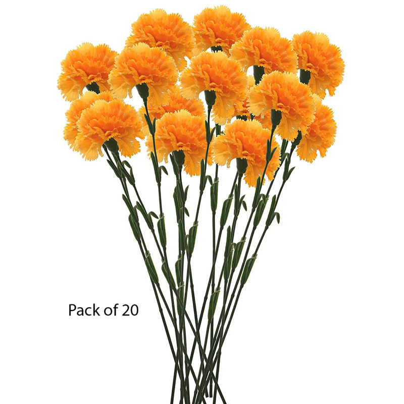 Buy Fourwalls Artificial Single Carnation Flower Sticks for Home Decor ...