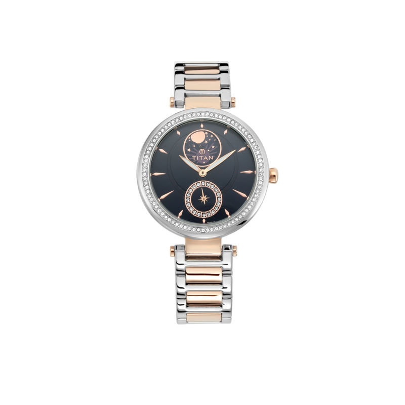 Buy Titan Stellar by Titan Black Dial Analog Watch for Women Online