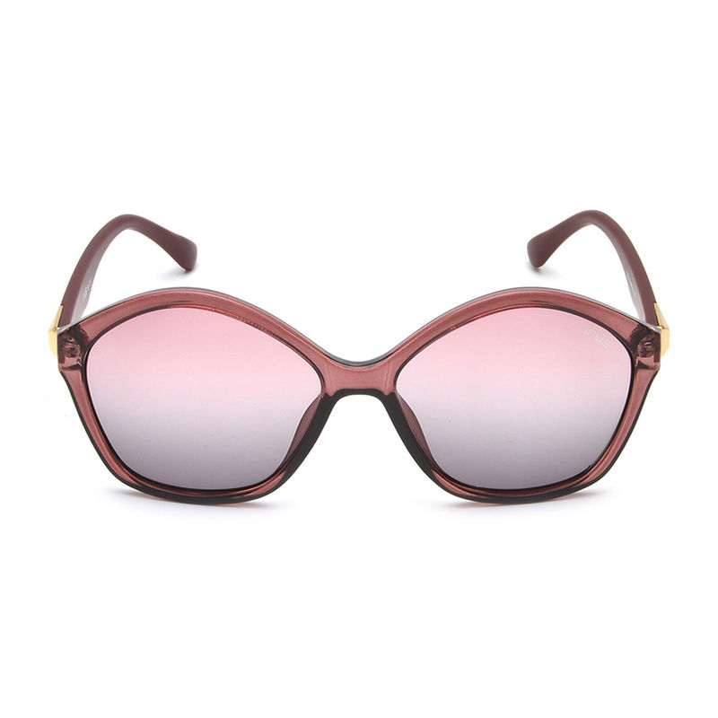 Buy IRUS Women UV Protected Full Rim Brown Frame Pink Lens Sunglasses ...
