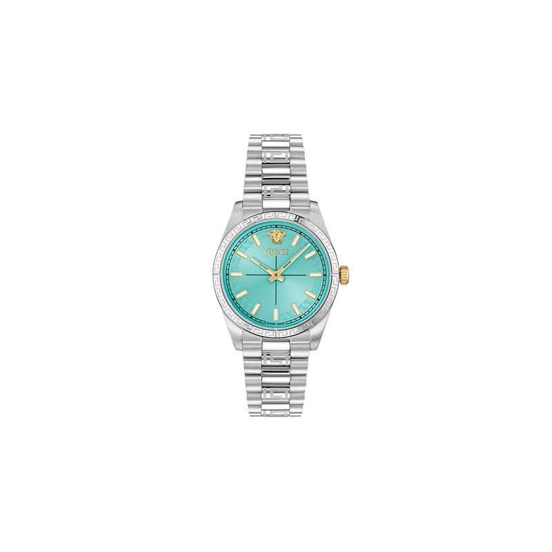 Buy Versace Light Blue Round Dial Analog Women Watch - VE0E00225 (M) Online