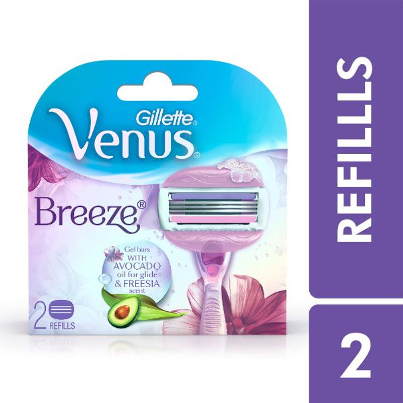 Gillette Venus Breeze Razor 2 Refills: Buy Gillette Venus Breeze Razor ...