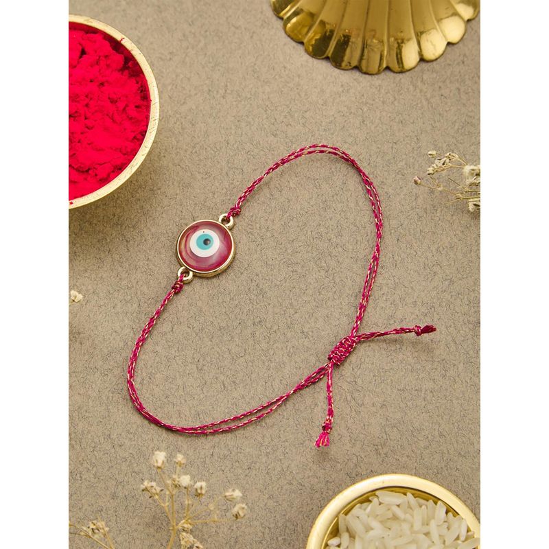 Buy Fabindia Women Multi Solid Rakhi with Roli and Chawal Online