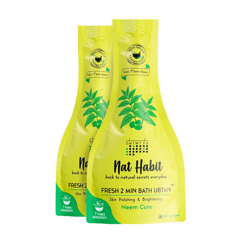 Nat Habit Fresh Neem Cure Bath Ubtan - Pack of 2: Buy Nat Habit Fresh ...