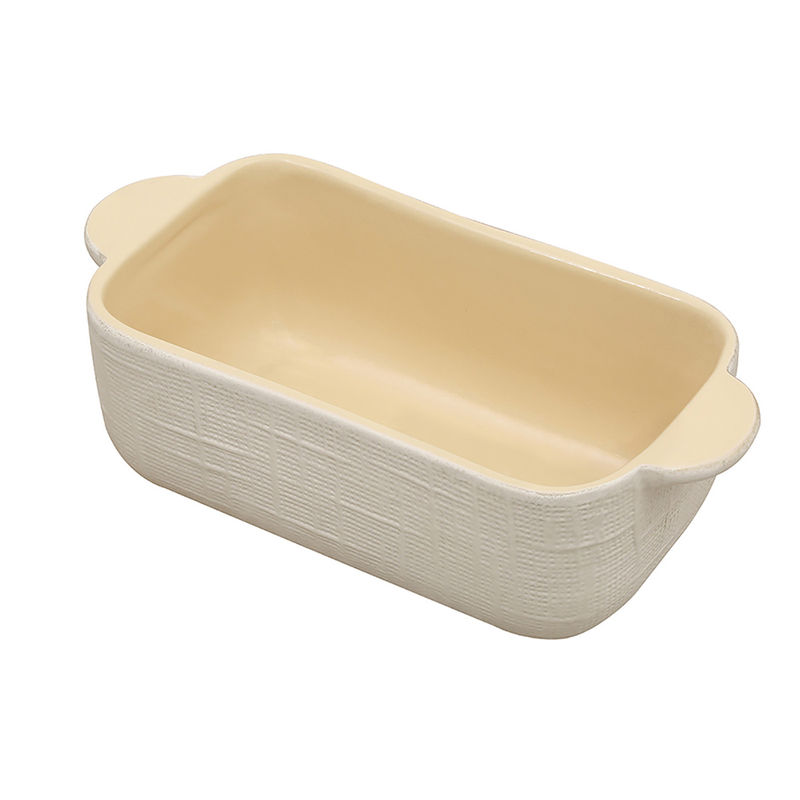 Buy Ellementry Butter-Up Beige Ceramic Loaf Pan for Baking- 1000 ML Online