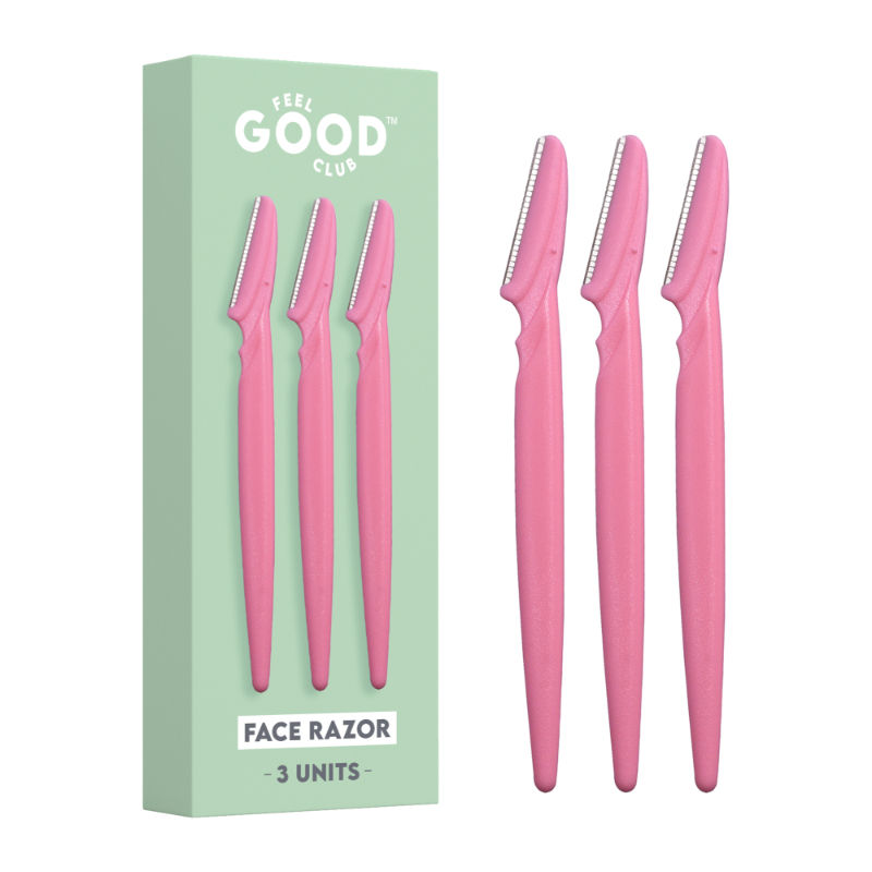 Buy Feel Good Club Face & Eyebrow Razor - Pack Of 3 Reusable Razors For ...