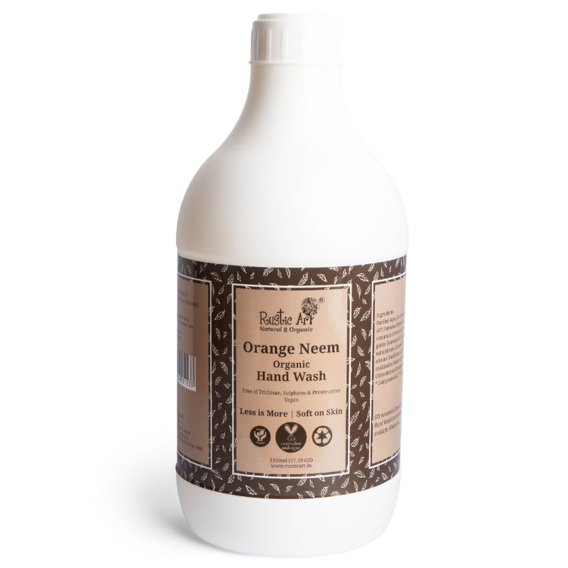 Buy Rustic Art Organic Orange Neem Hand Wash Online