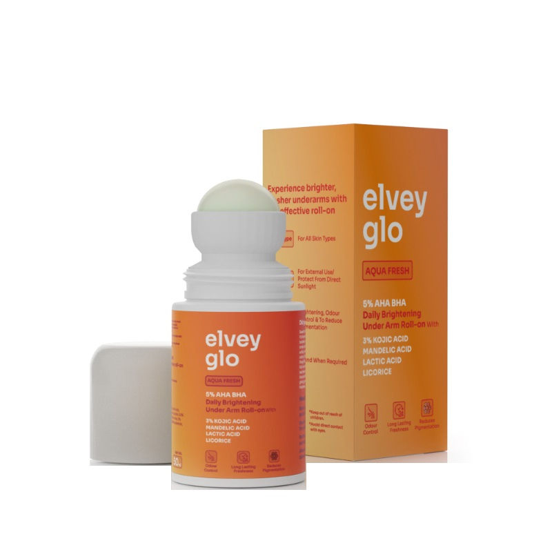 Buy Elvey Essentials Glo Underarm Roll On with 5% AHA BHA & 3% Kojic ...