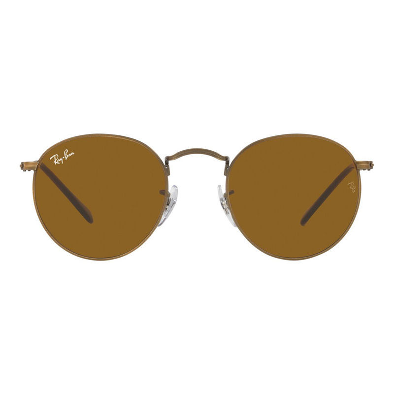 Buy Ray-Ban Antique Gold Sunglasses(0RB3447|Round |Gold Frame|Brown ...