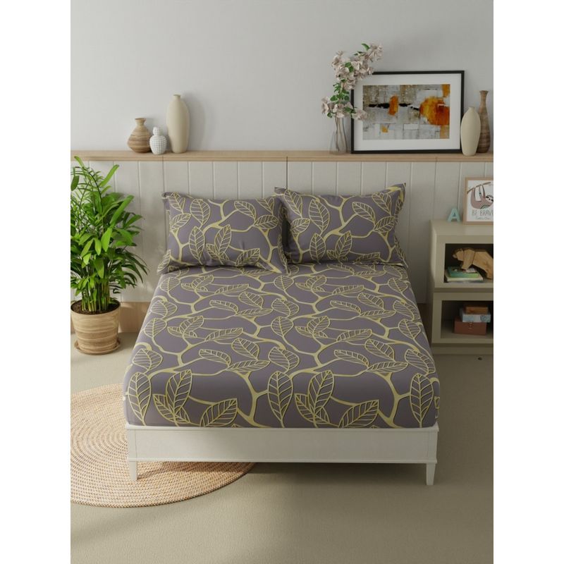 Buy KOPA Micro Double Bedsheet with 2 Pillow Covers -3Pc Set Printed ...