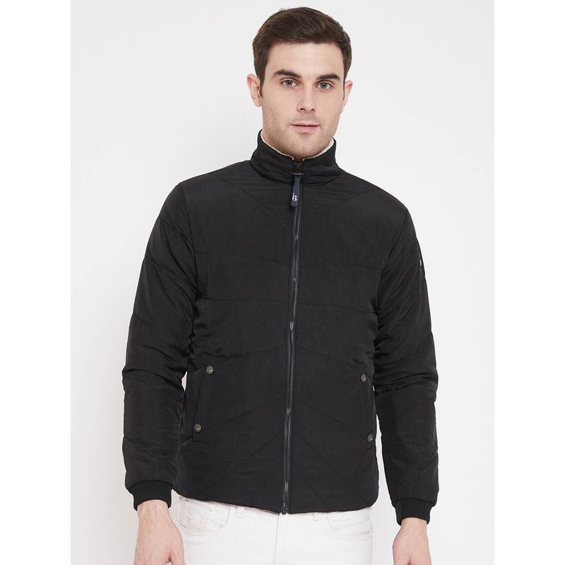 Buy SPIRIT Black Solid Jacket Online