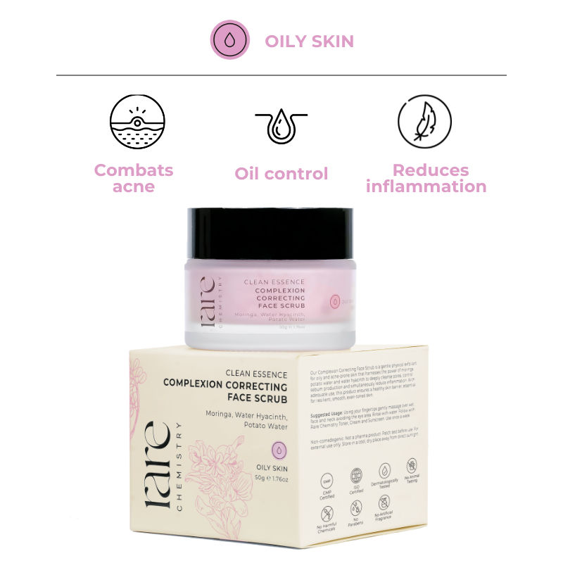 Buy Rare Chemistry Clean Essence Complexion Correcting Face Scrub, Oily ...