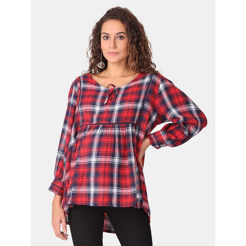 Buy The Mom Store Royal Tartan Plaid Maternity And Nursing Top Online