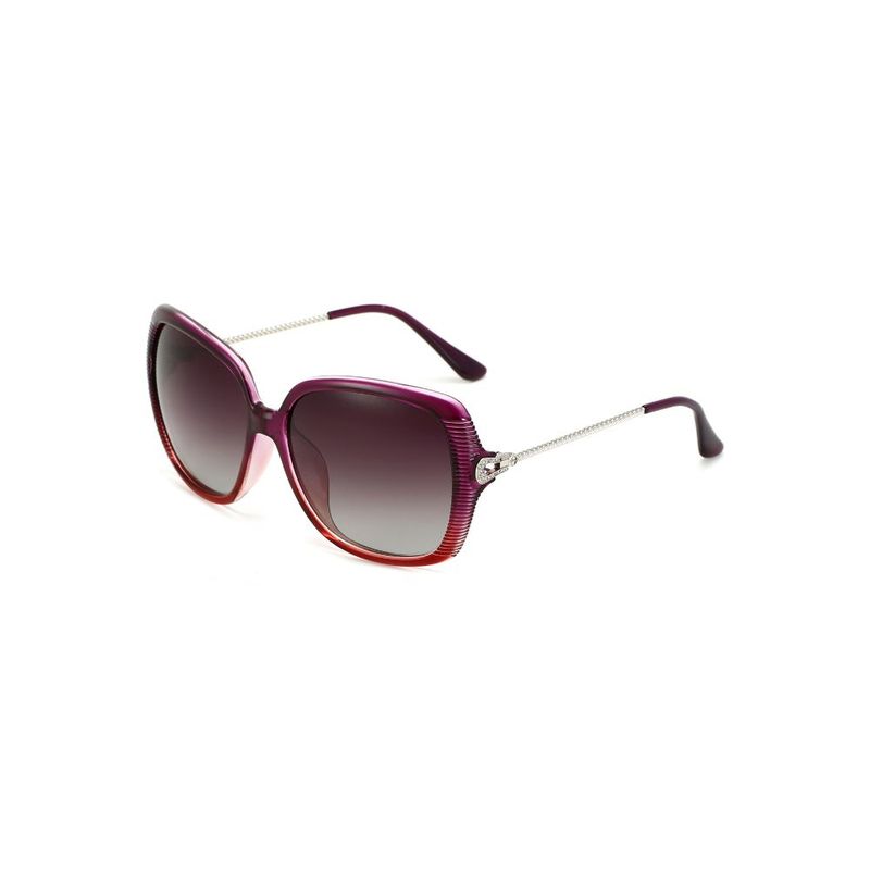Buy PARIM Polarized Women's Over-sized Sunglasses Violet::Silver Frame ...