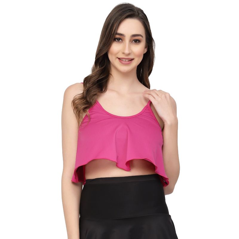 Buy Cukoo Padded Pink Swim Top - Pink Online