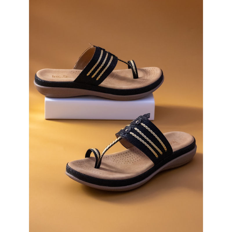 Buy Inc.5 Women Black Party Sandals Online
