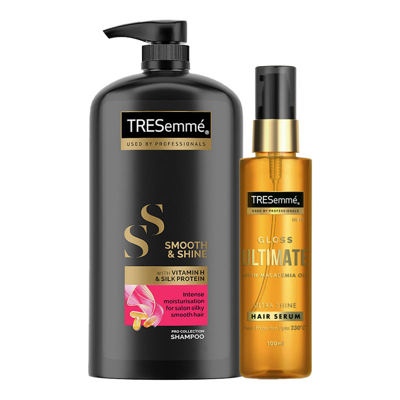 Buy Tresemme Smooth And Shine Shampoo With Gloss Ultimate Hair Serum Online