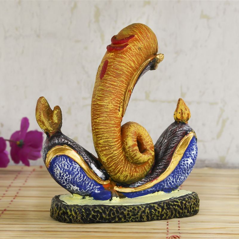 Buy eCraftIndia Purple Lord Ganesha Showpiece Online