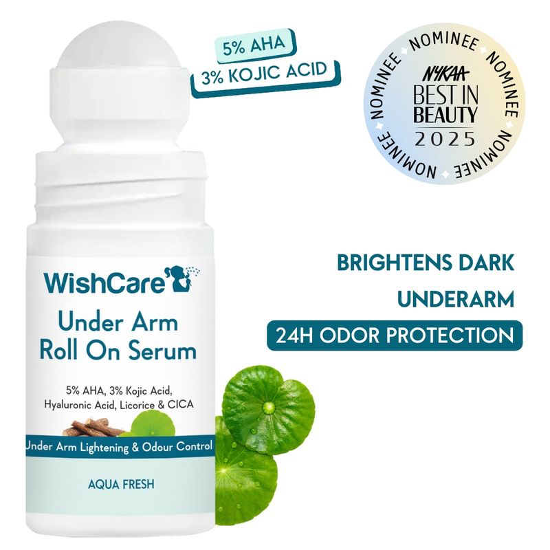Buy Wishcare Aqua Fresh Under Arm Roll On Serum 5% AHA & 3% Kojic Acid ...