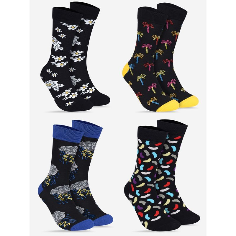 Buy Toffcraft Fresno Crew Length Multi Color Socks - Pack of 4 Online