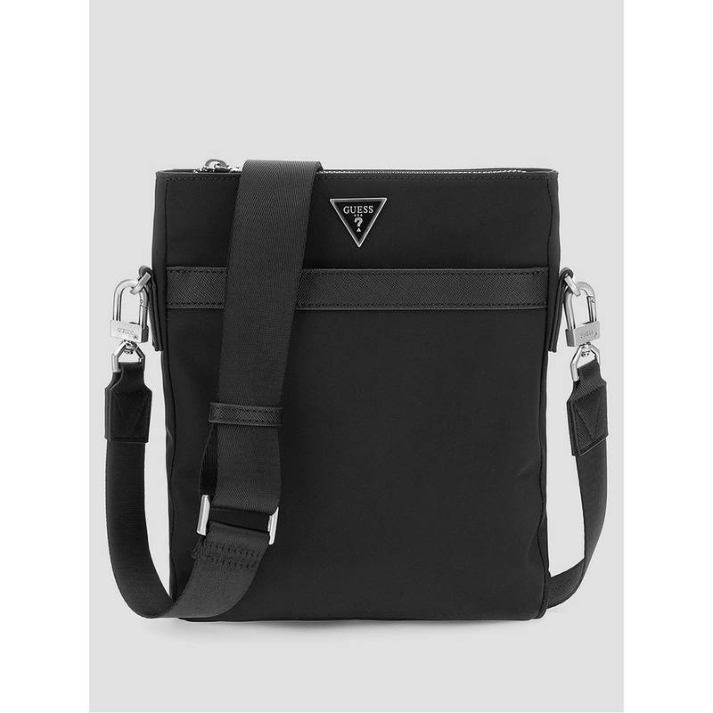 Buy Guess Men Black Solid Polyamide Cross Body Bag with Detachable ...