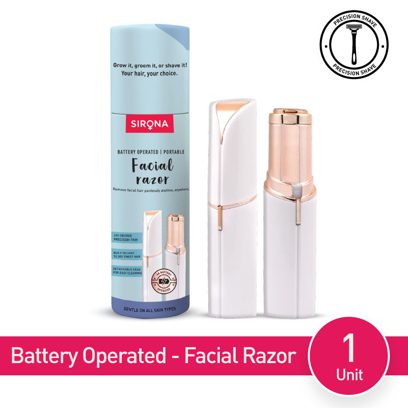 Sirona Electric Facial Hair Removal Trimmer or Razor for Women- 1 Unit ...