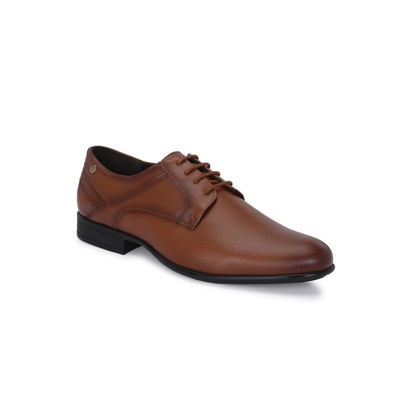 Buy Delize Mens Tan Formal Derby Shoes Online